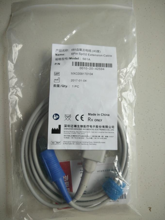 Mindray 561A 0010-20-42594 6 Pin SPO2 Extension Cable